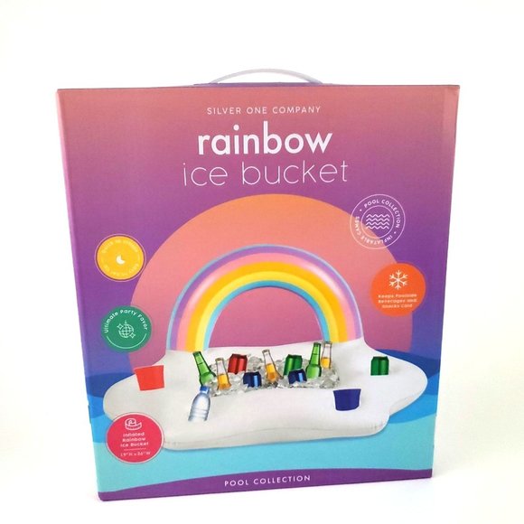 Games | Rainbow Inflatable Ice Bucket For Pool Side Fun | Poshmark